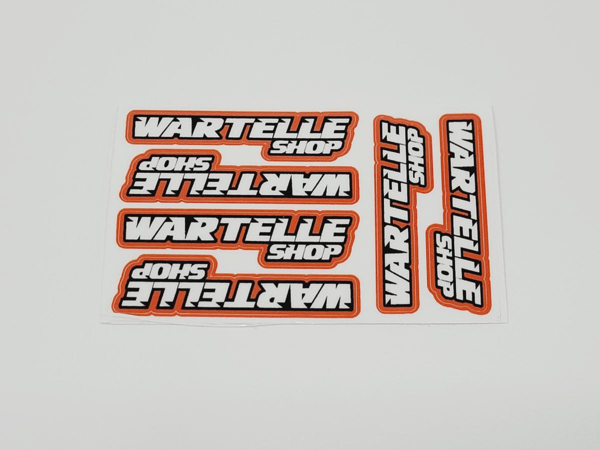 Sticker Wartelle Shop 75x45 (différentes couleurs) WS-LINE