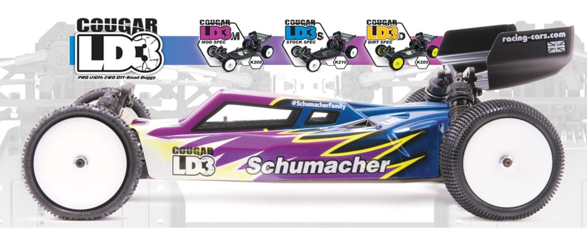 Châssis carbone LD3 SCHUMACHER RACING