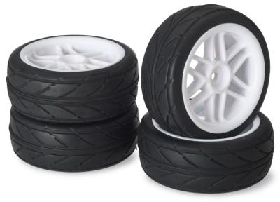 2510003 Pneus piste (jantes 6 bâtons, jantes noires) (4) ABSIMA