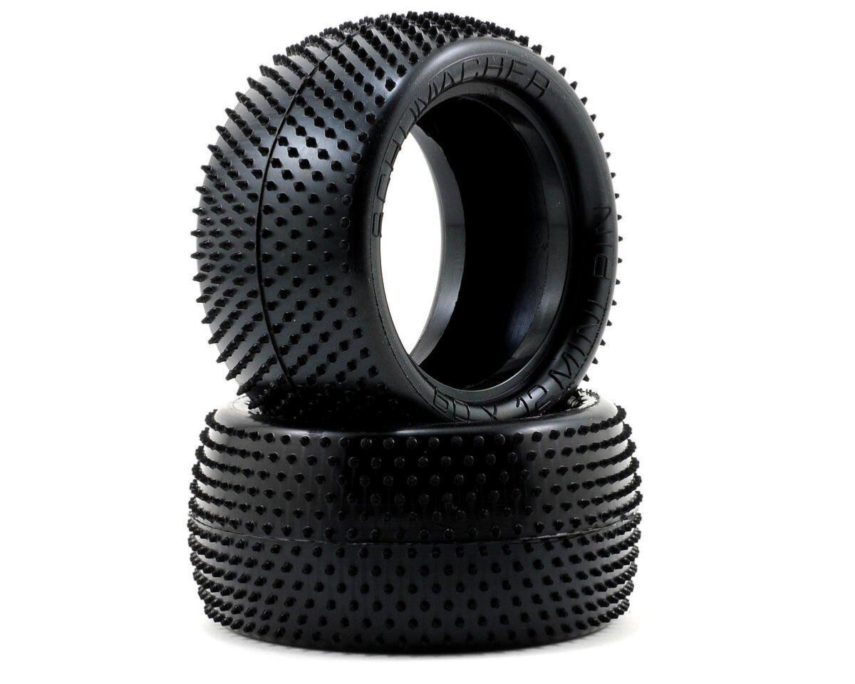 Pneus Schumacher "Mini Pin" 1/10e arrière Bleu (2)